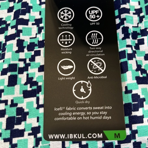 IBKUL | Shirts | Ibkul Short Sleeve Polo Shirt In Kaleidoscope Mintink ...